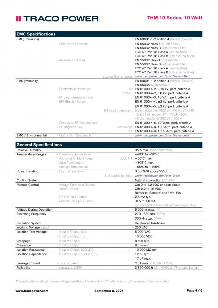 THM 10 series datasheet page 4