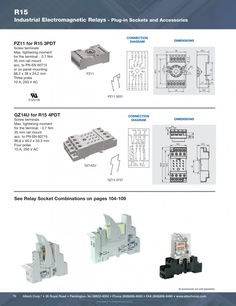 Altech R15 relay datasheet page 5