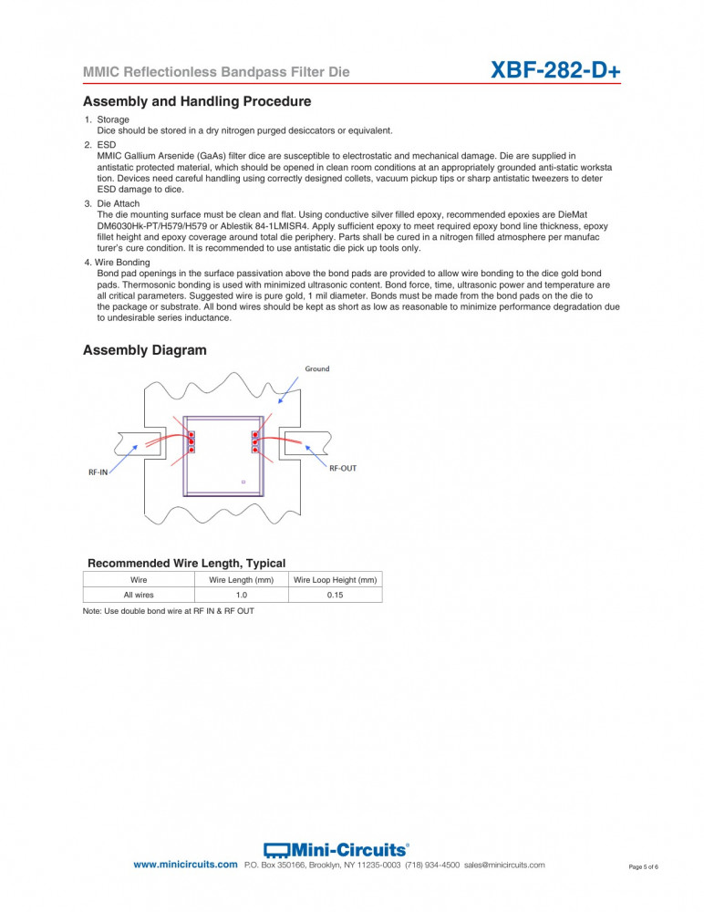 XBF-282-DG+ datasheet page 5