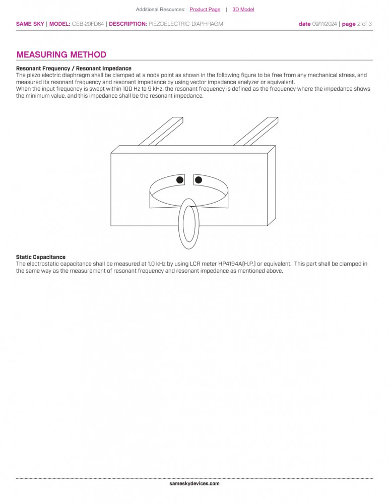 CEB-20FD64 technical document page 2