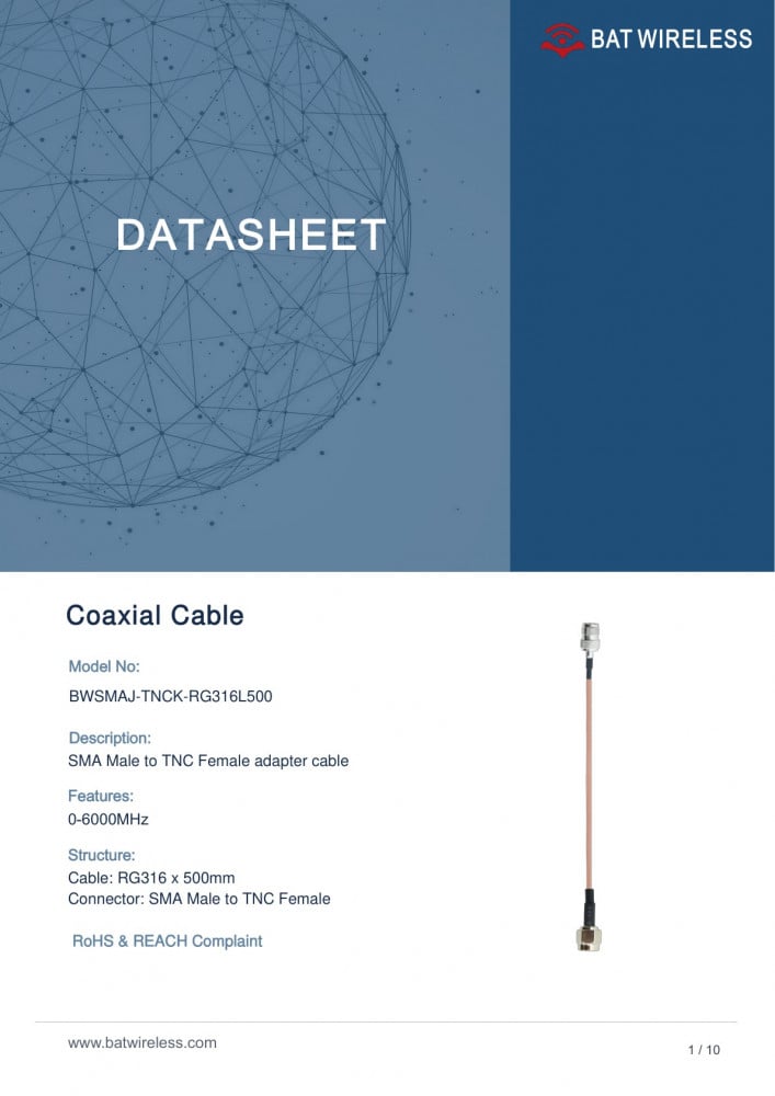 BWSMAJ-TNCK-RG316L500 datasheet page 1