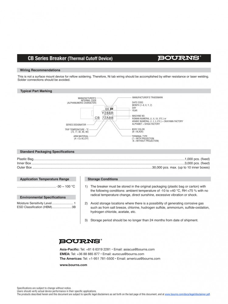 CB77A1B datasheet page 3