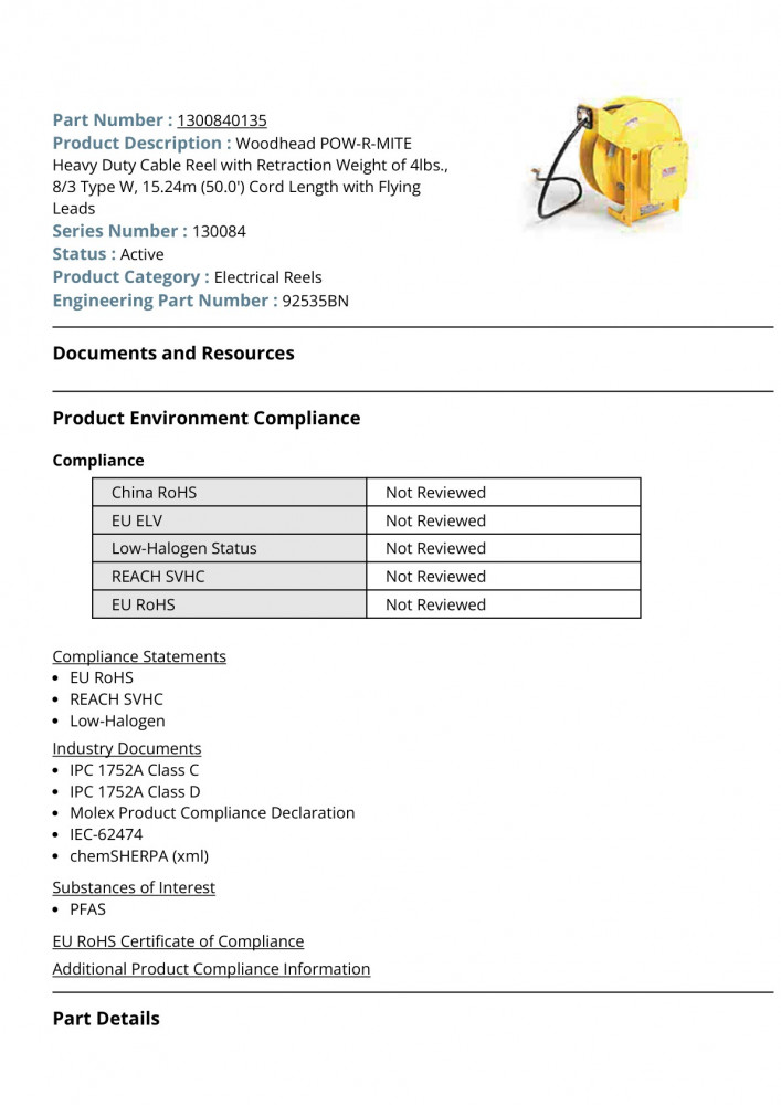 MOLEX 1300840135 technical document image 1