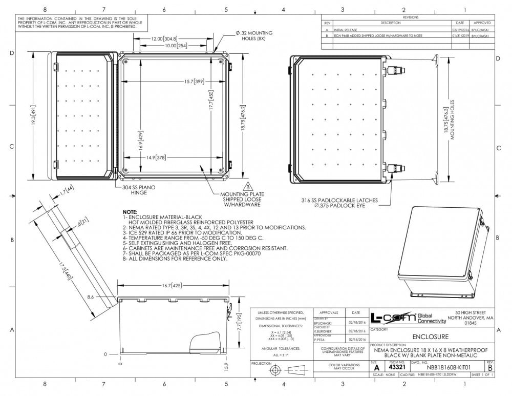 L-com NBB181608-KIT01 technical document