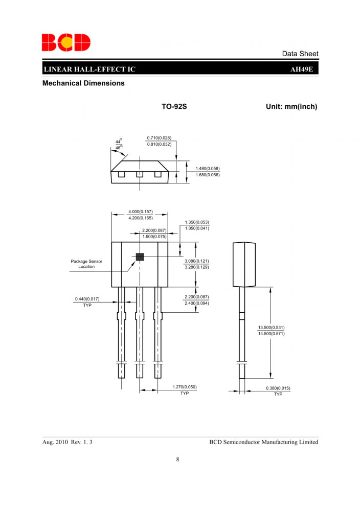 AH49E datasheet page 8