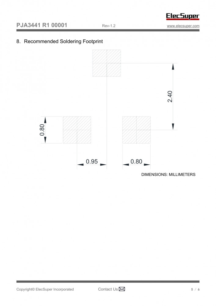 PJA3441 R1 00001 datasheet page 5