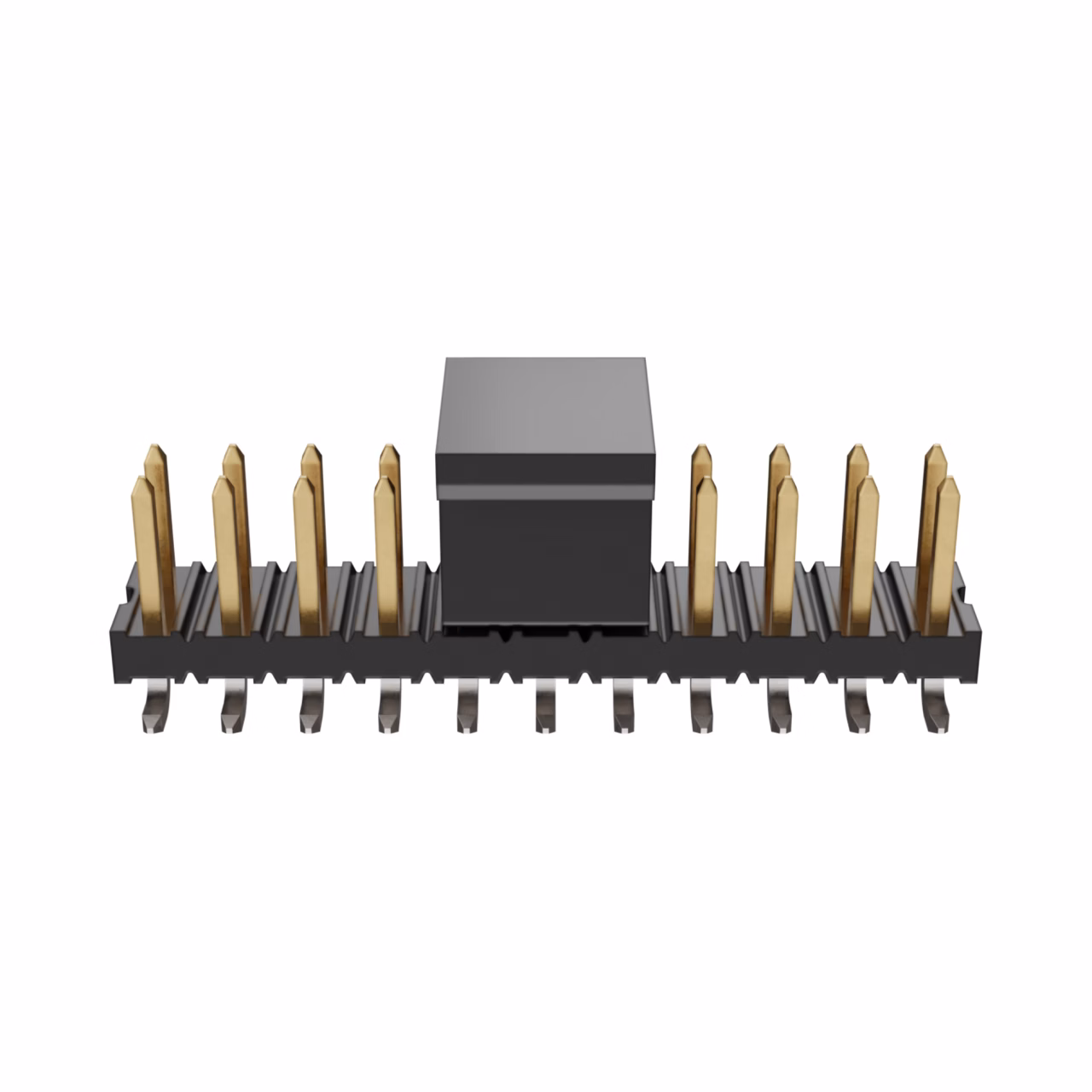 Milli-Grid Header, Vertical, Surface Mount, 22 Circuits, 0.76µm Gold (Au) Plating, Mating Pin Length 3.80mm, with Cap, Tube, Lead-Free for sale