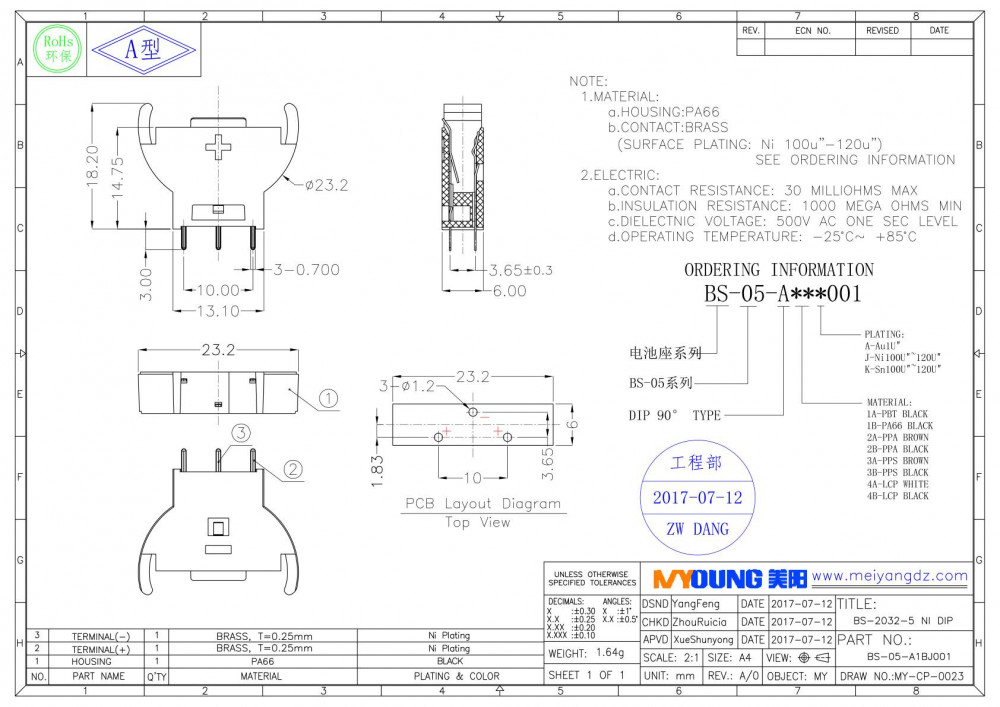 BS-05-A1BJ001 technical document preview