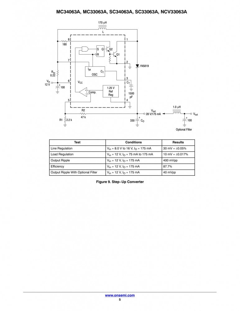 MC34063 documentation page 5