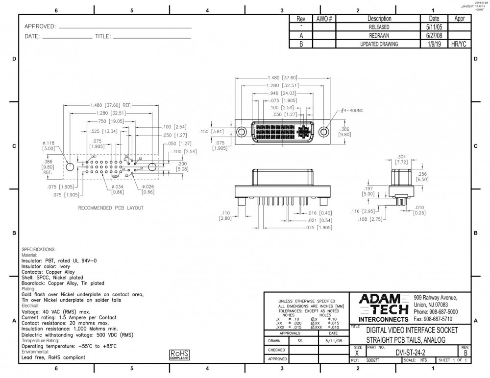 ADAM TECH DVI-ST-24-2 product document image