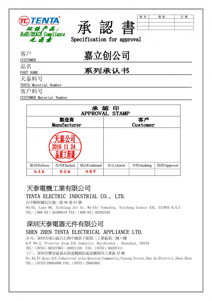 TENTA PMPR series document page 1