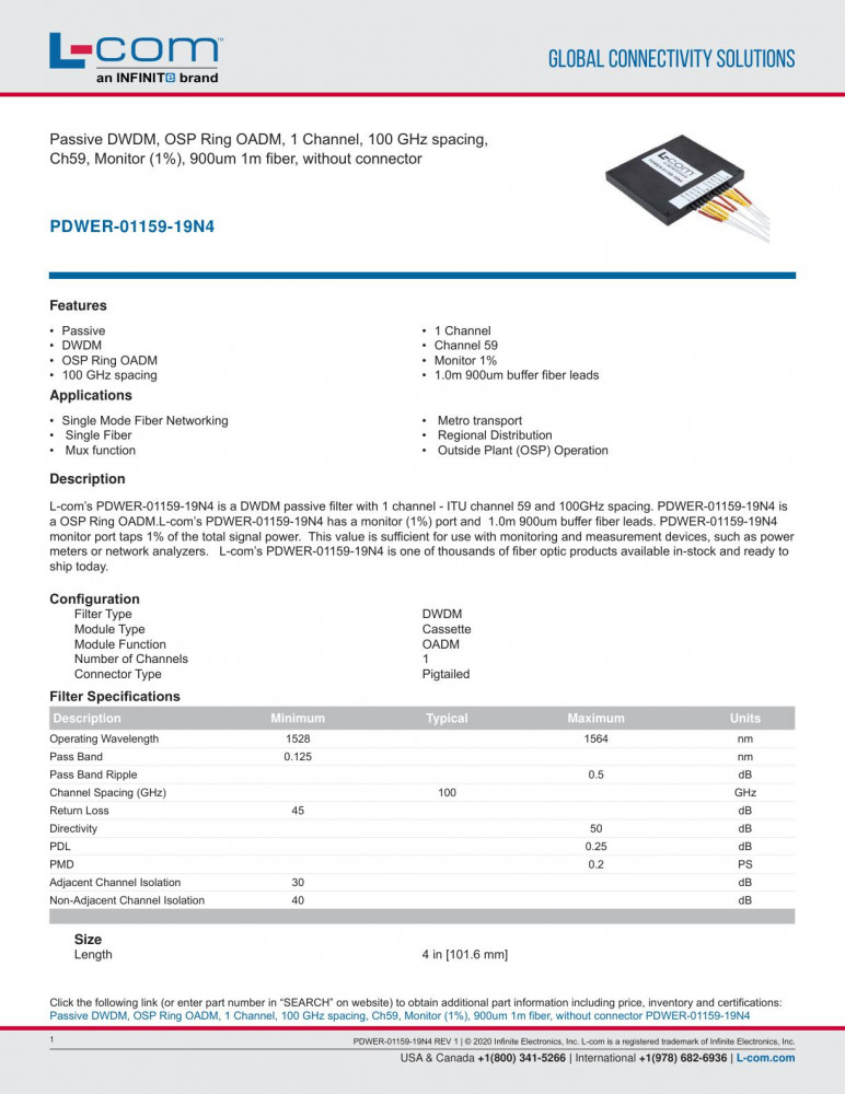 PDWER-01159-19N4 datasheet page 1