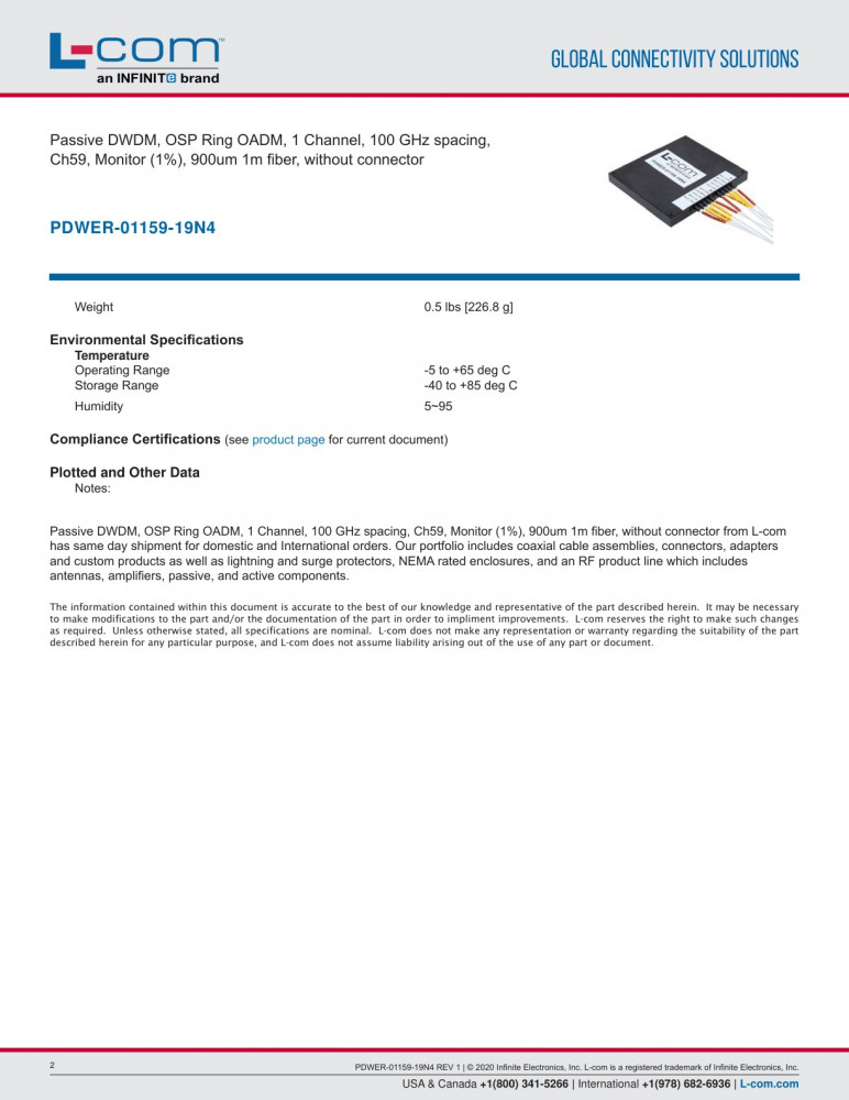 PDWER-01159-19N4 datasheet page 2