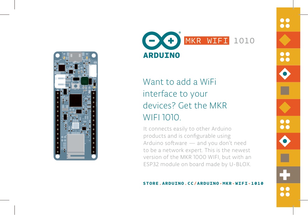 Arduino MKR WIFI 1010 technical document page 1