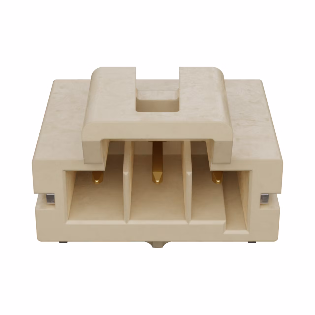 Ultra-Fit Right-Angle Header with Solder Nail, 3.50mm Pitch, Single Row, 3 Circuits, 0.76µm Gold (Au) Plating, Natural, Glow-Wire Capable, Embossed Tape on Reel for sale