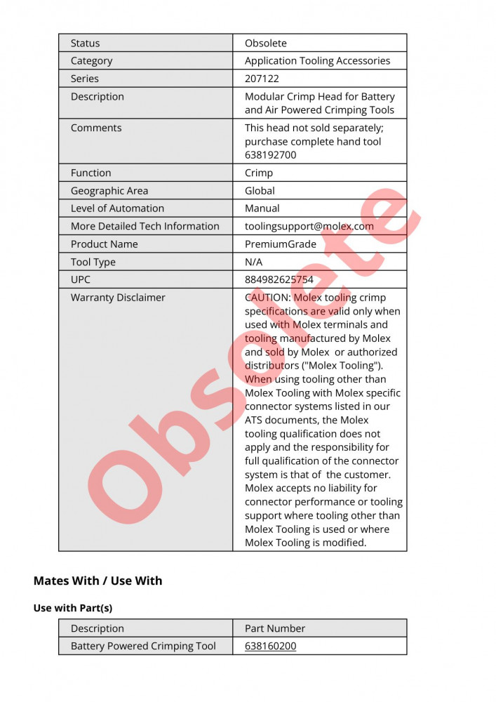 Tooling specification page 2