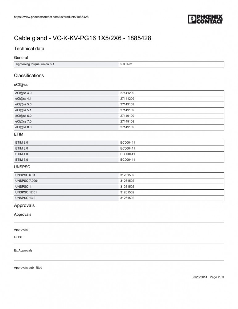 Phoenix Contact 1885428 product document page 2