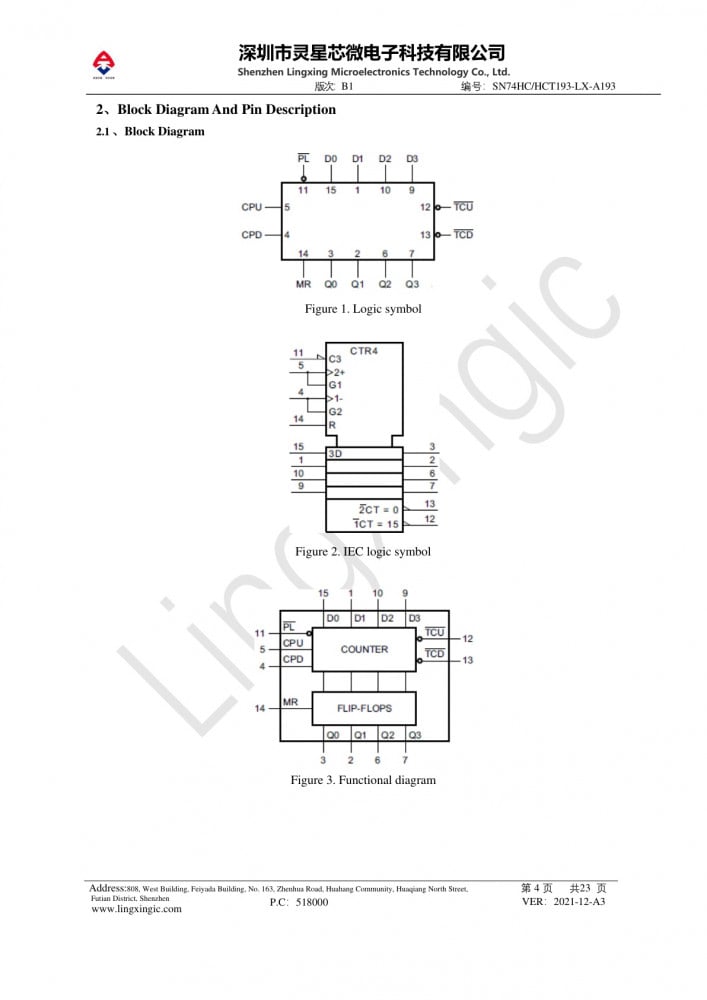 SN74HC193 datasheet page 4