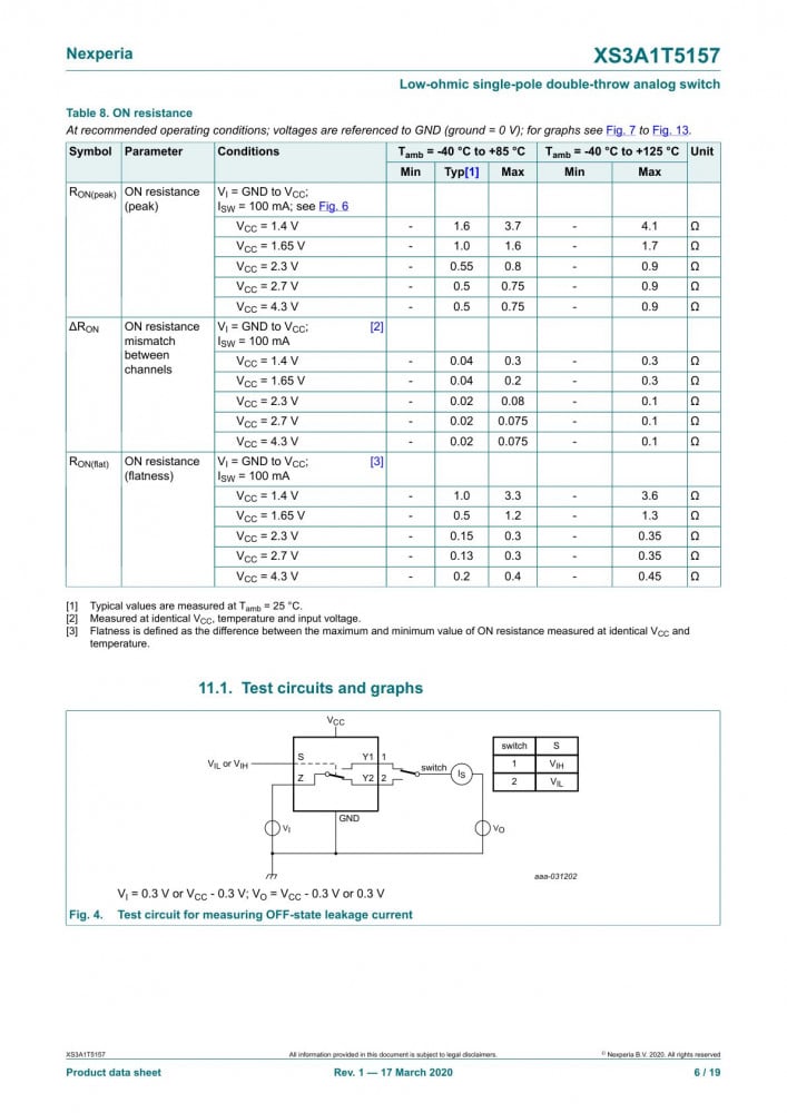 XS3A1T5157 datasheet page 6