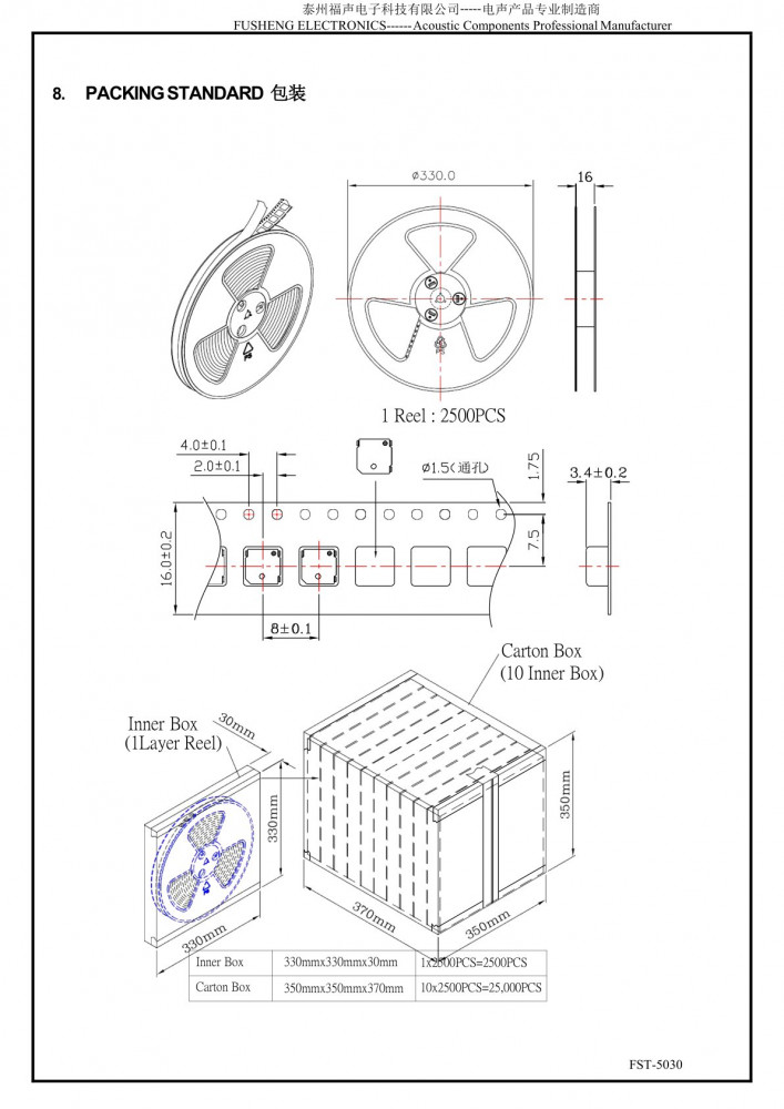 FUET-5030 product specification page 6
