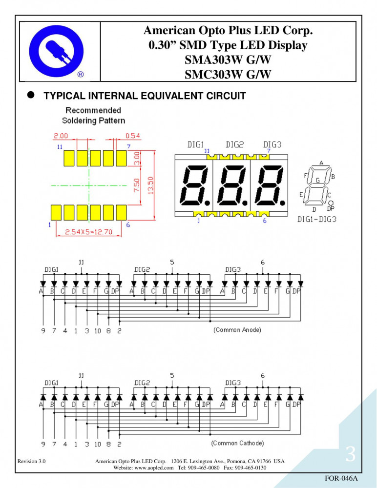 SMC303W datasheet page 3