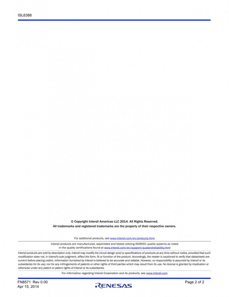 ISL6388 technical document page 2