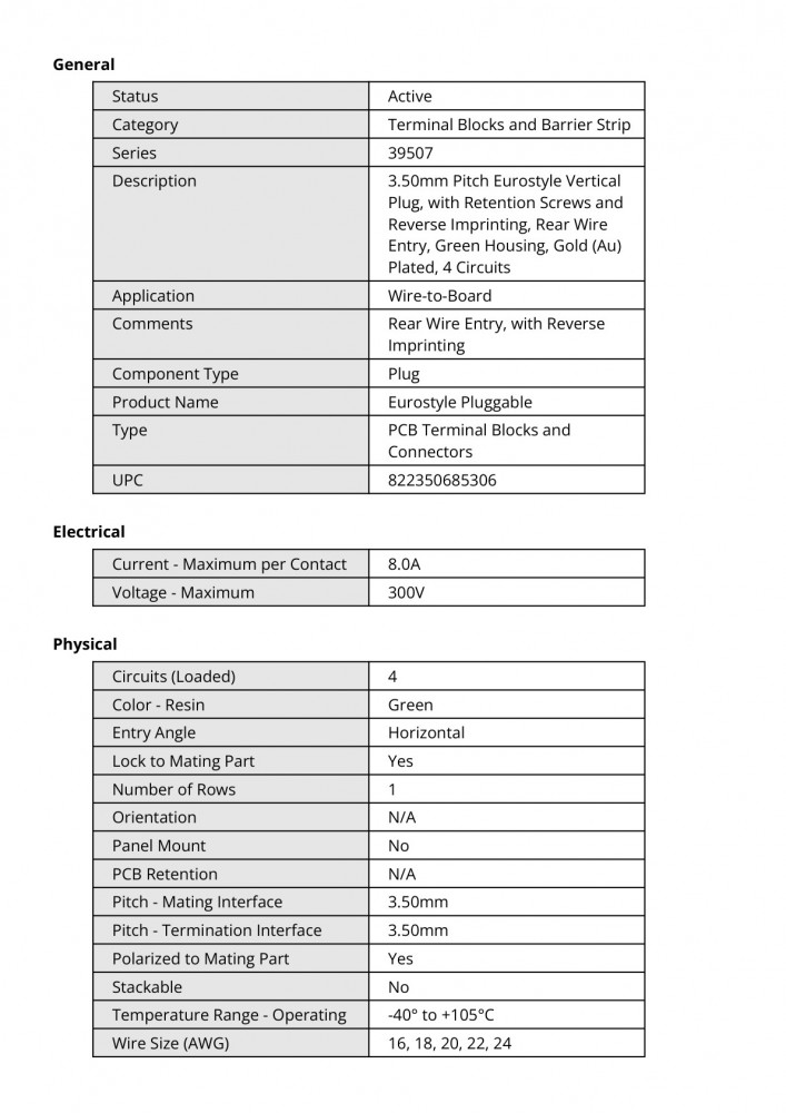 Product document preview, page 2