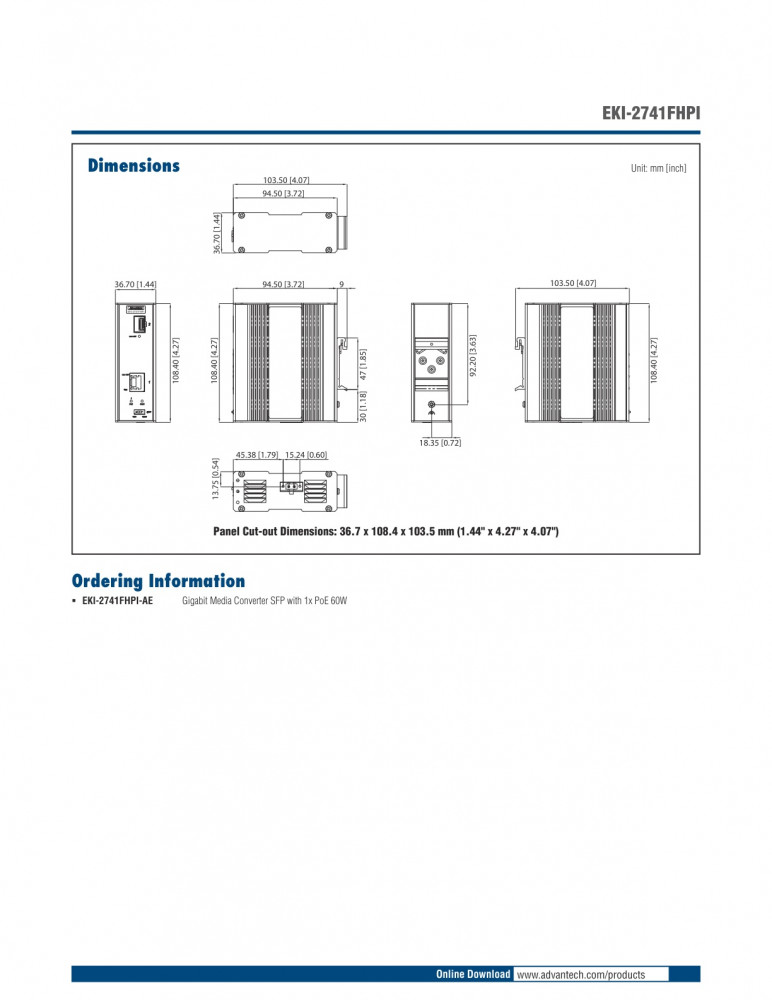 EKI-2741FHPI product documentation page 2