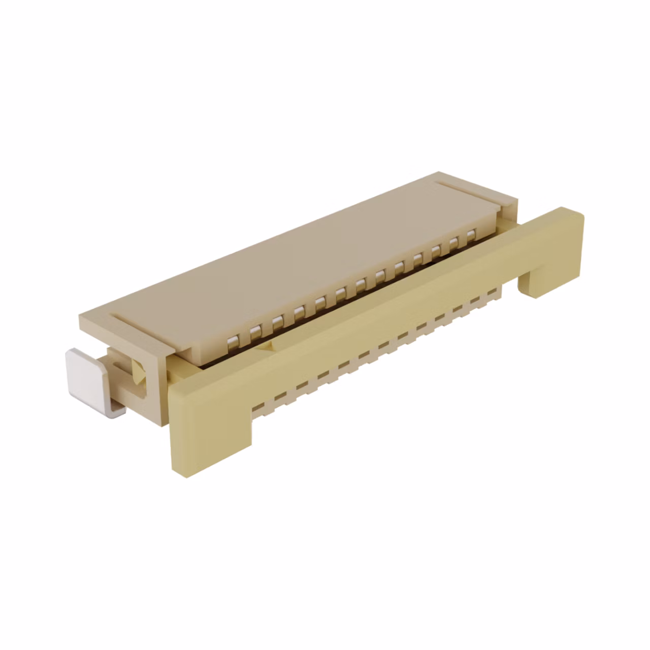 Easy-On FFC/FPC Connector, 1.00mm Pitch, Slider Series, Right-Angle, Bottom Contact, 3.00mm Height, 13 Circuits, Tin-Bismuth Plating for sale