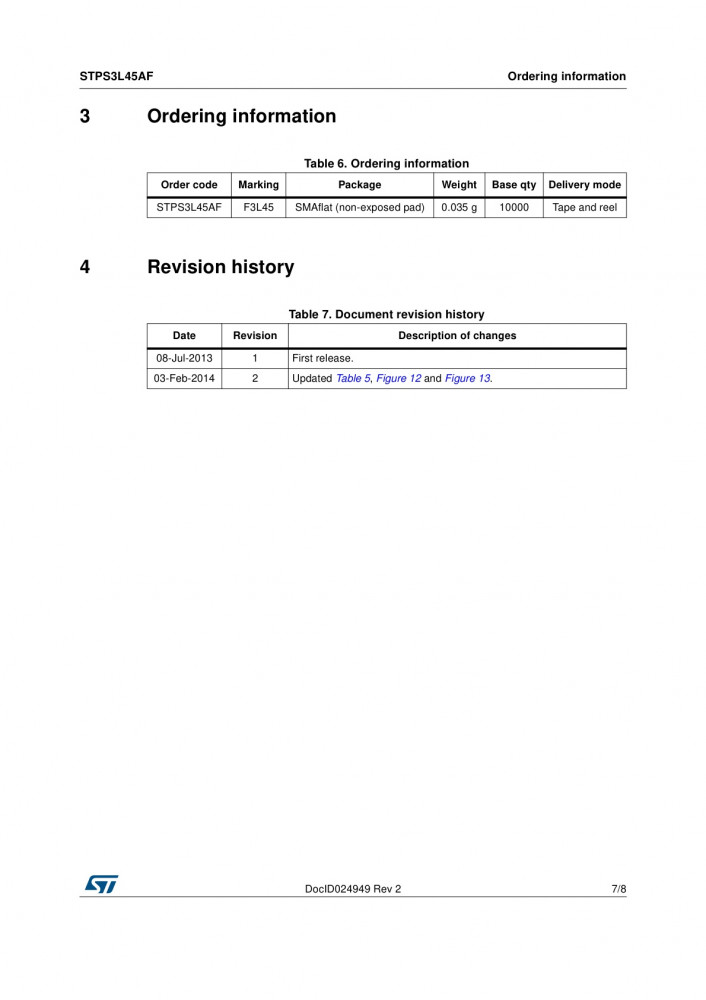 STPS3L45AF datasheet page 7