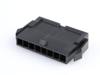 Micro-Fit 3.0 Receptacle Housing, Single Row, 12 Circuits, UL 94V-0, Low-Halogen Since Inception, Black