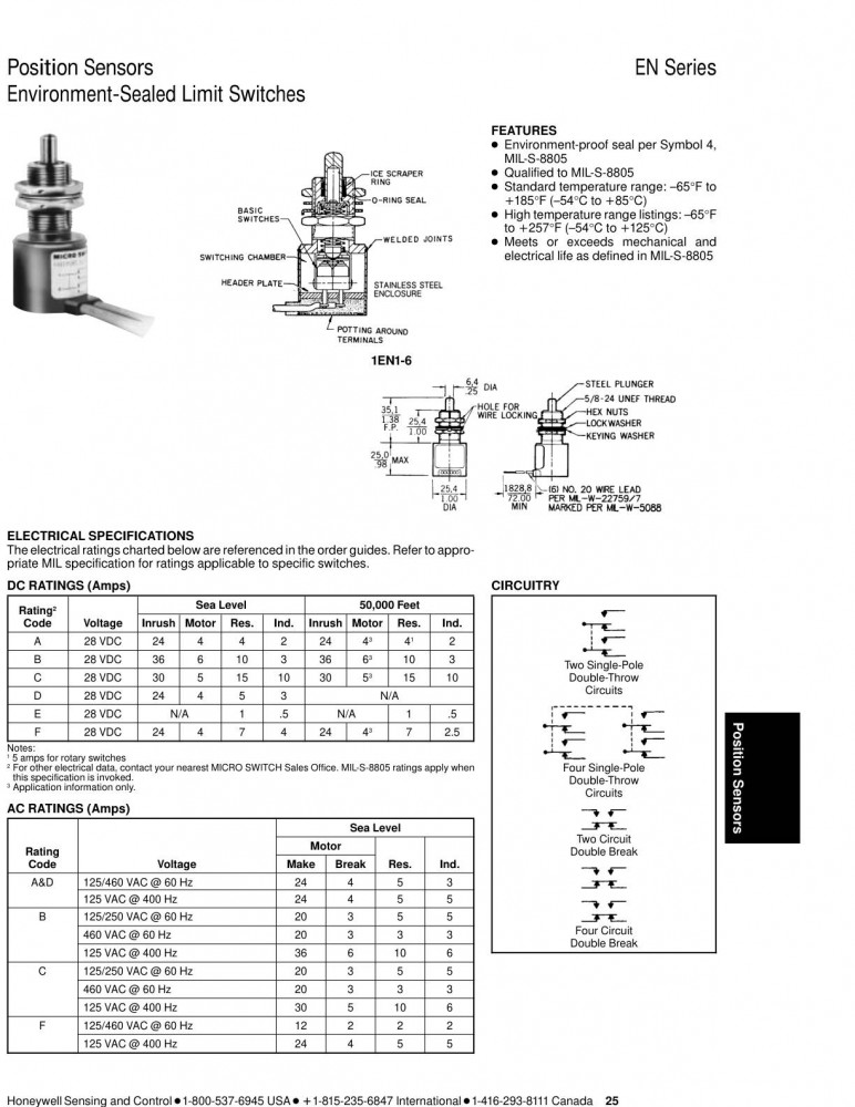 Honeywell EN switch catalog page 2
