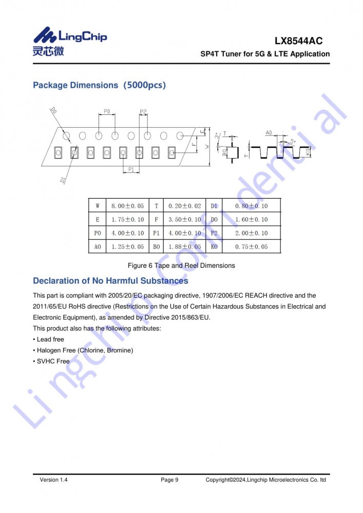 LX8544AC datasheet page 9