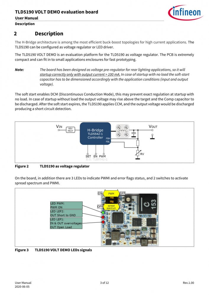 TLD5190 VOLT DEMO manual page 3