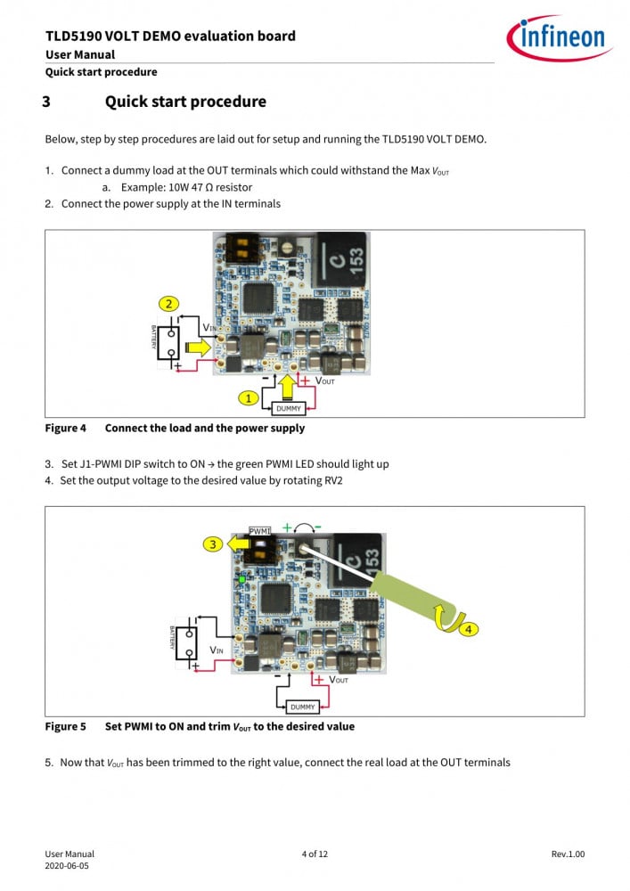 TLD5190 VOLT DEMO manual page 4