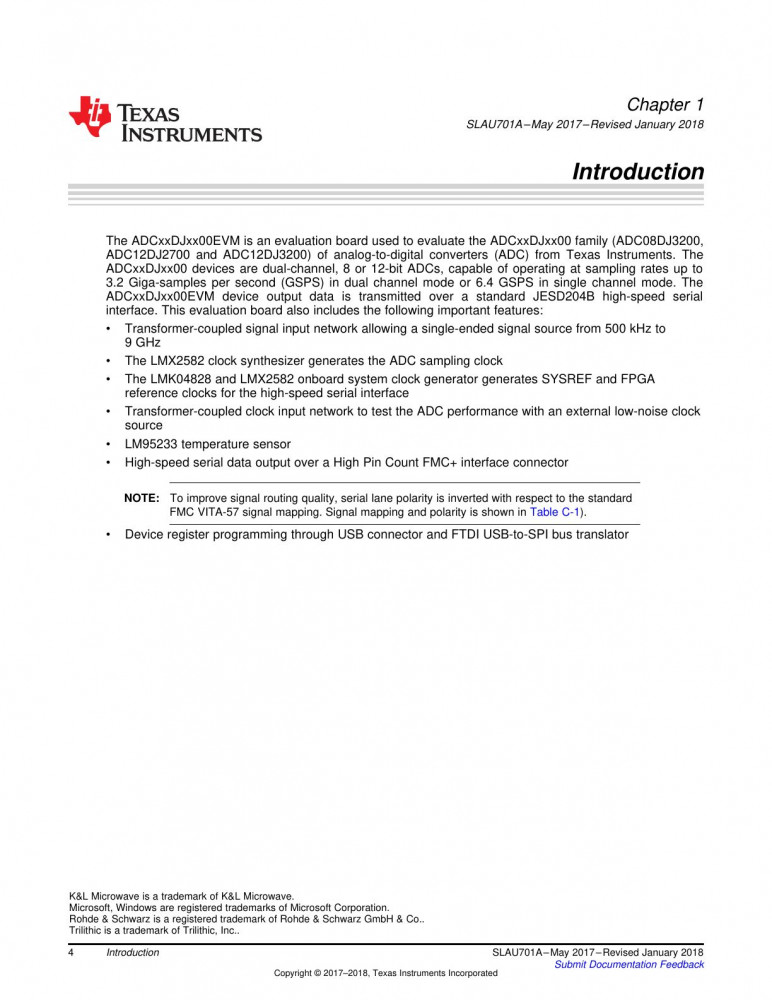 ADCxxDJxx00 EVM user guide, page preview 4