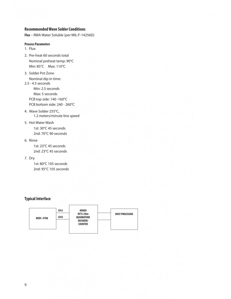 HEDS-9700 datasheet page 9