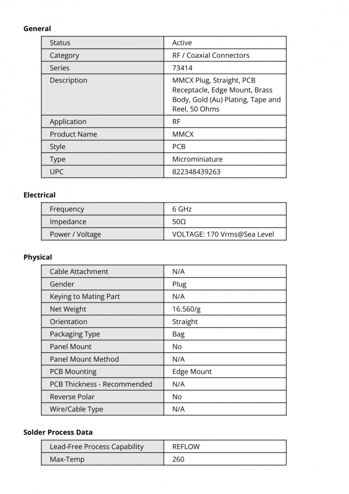 Product document image 2 for MOLEX 734151271