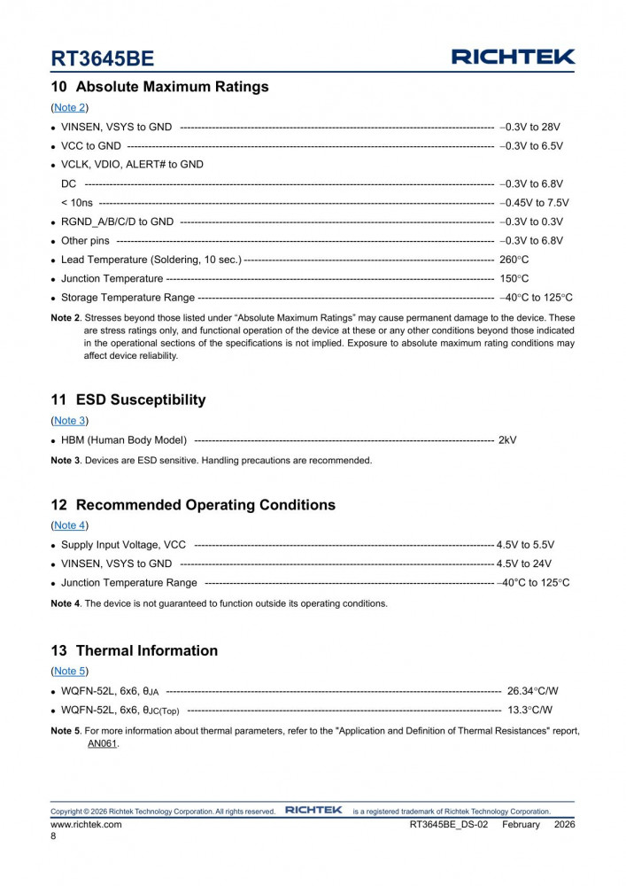RT3645BE datasheet page 8