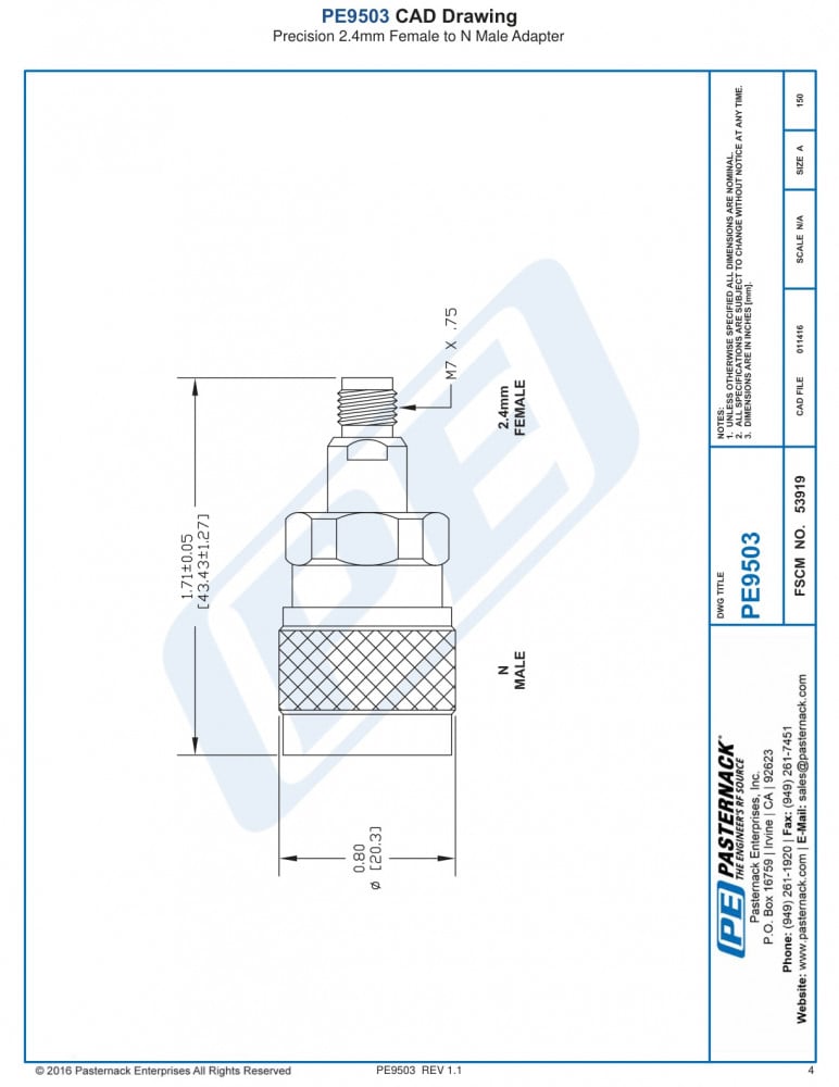 PE9503 technical document page 4