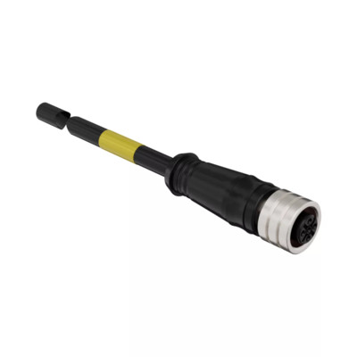 Micro-Change (M12) to Ultra-Lock (M12) Double-Ended Cordset, 4 Poles, Male (Straight) to Female (Straight), 22 AWG, PVC Cable, 1.0m (3.28') Length
