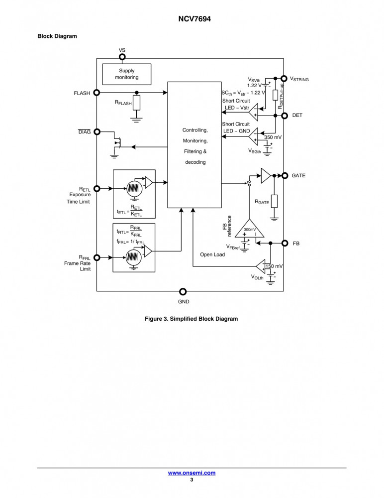 NCV7694 datasheet page 3