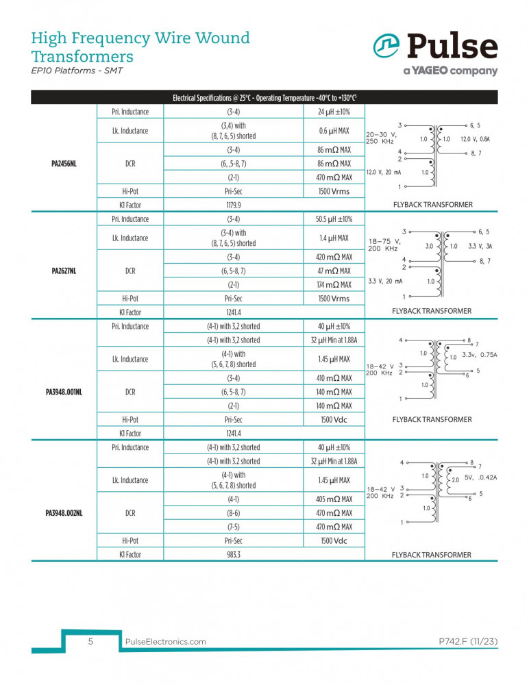 PA1277NL datasheet page 5