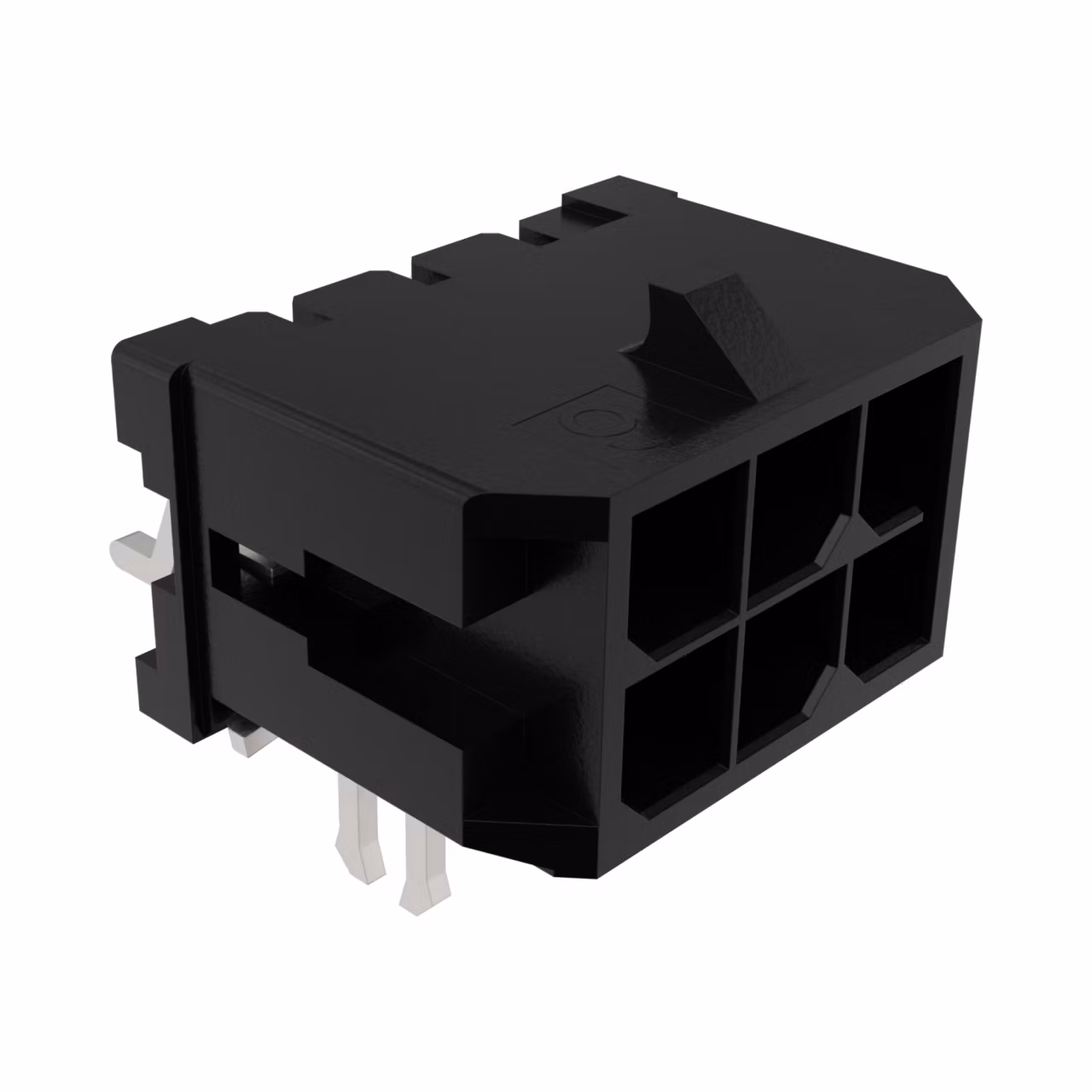 Micro-Fit+ Right-Angle Header, Surface Mount, 3.00mm Pitch, Dual Row, 8 Circuits, 0.76µm Gold (Au) Plating, Glow-Wire Capable, Press Clip, Black, Tape and Reel