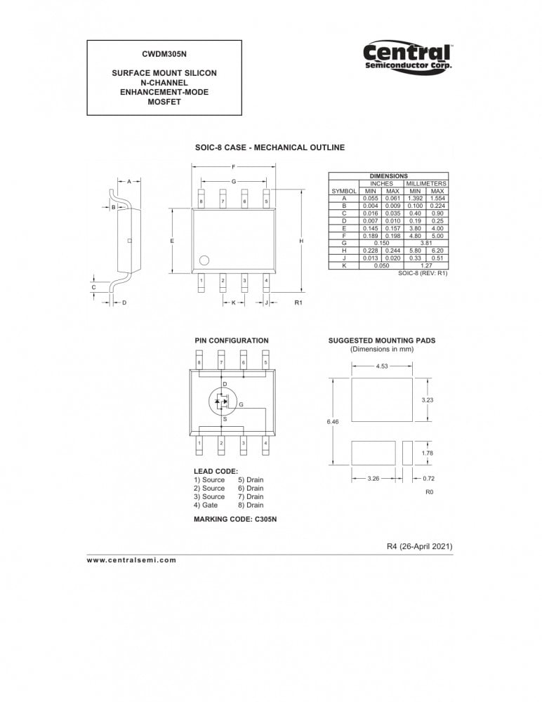 CWDM305N datasheet page 2