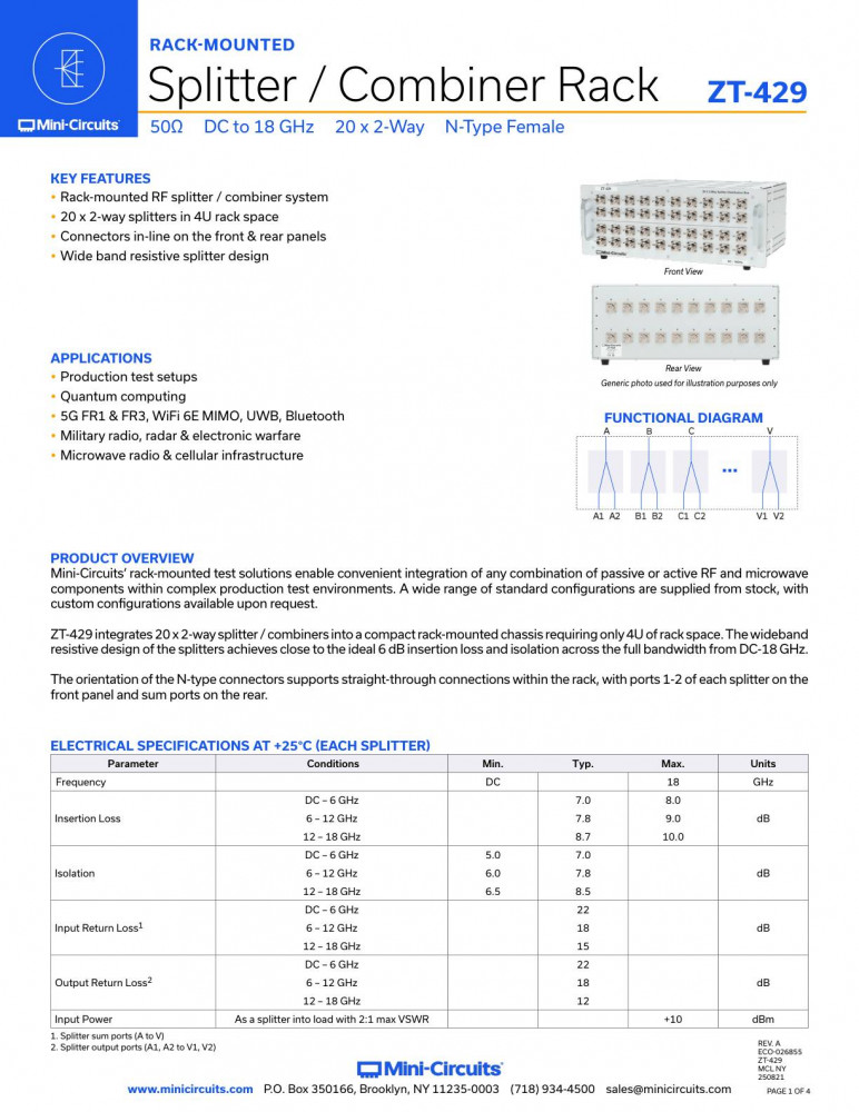 ZT-429 technical document page 1