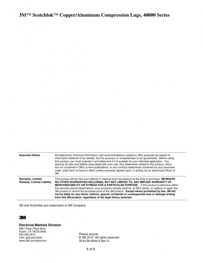 3M 40178 datasheet page 6
