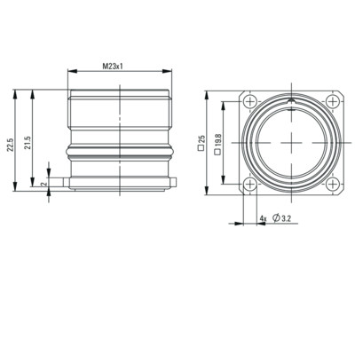 WEIDMULLER 1047950000 Circular Connector Housing