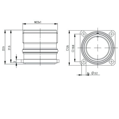 WEIDMULLER 1452450000 Circular Connector Housing for sale