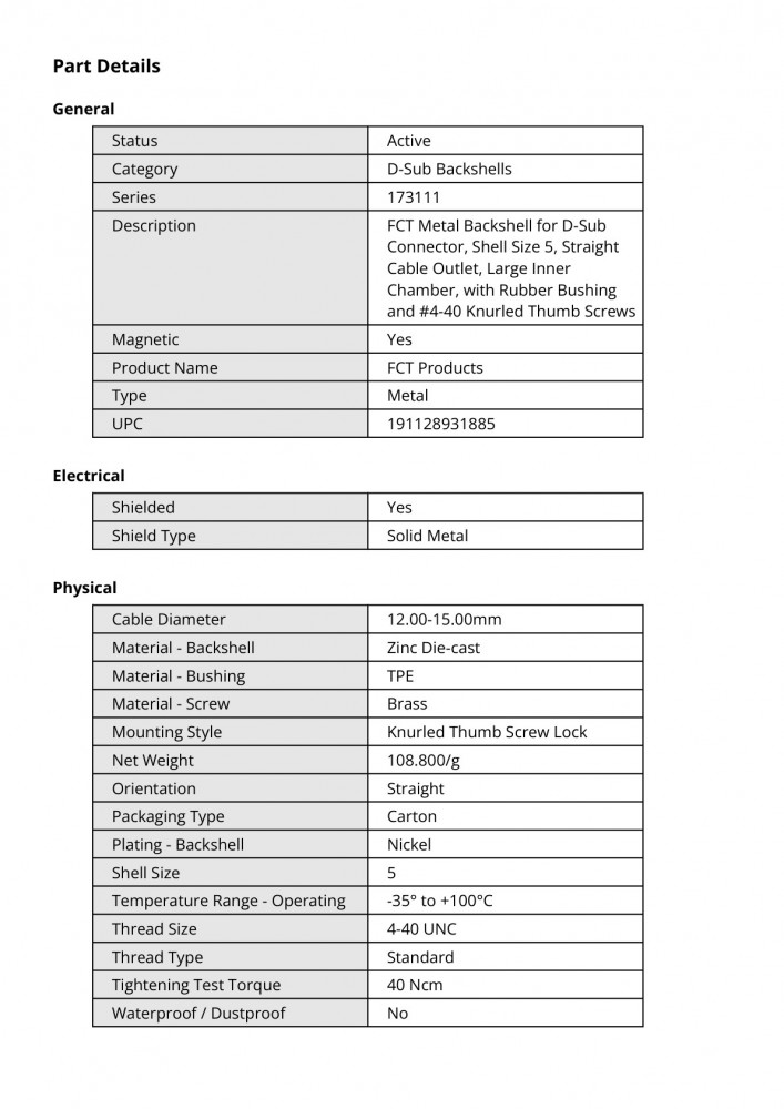 MOLEX 1731110480 product drawing preview, page 2